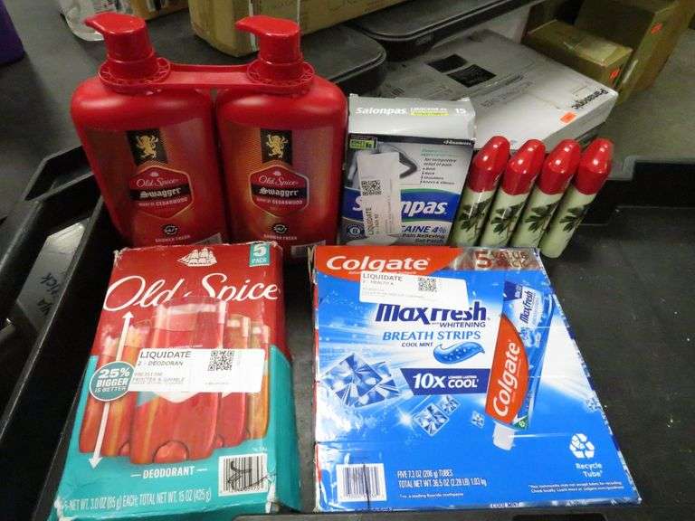 Old Spice Deodorant, Old Spice Body Wash, Colgate Toothpaste, Solanpas ...