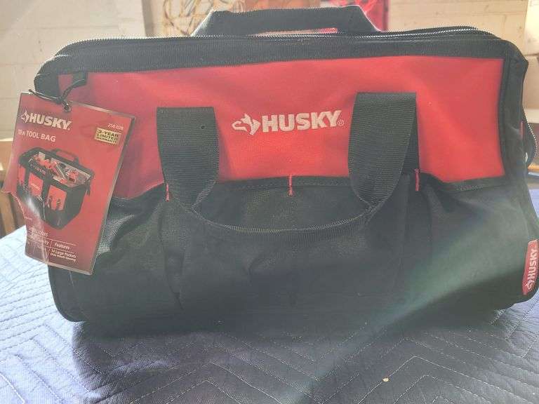 Husky Tool Bag, 14" Folding Lug Wrench, Husky 11 Pc. Deep Socket Set ...