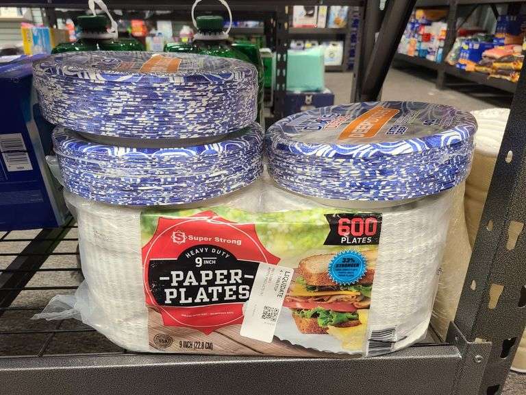 Paper Plates, 3) Dixie Deep Dish Paper Plates - Prime Time Auctions, Inc.