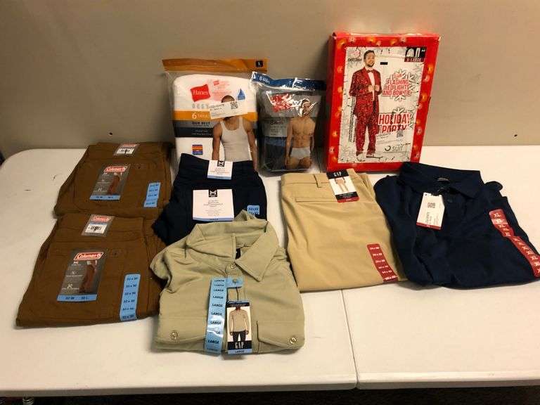 Men's Large/ X-Large Clothing - 9 Pieces - Prime Time Auctions, Inc.