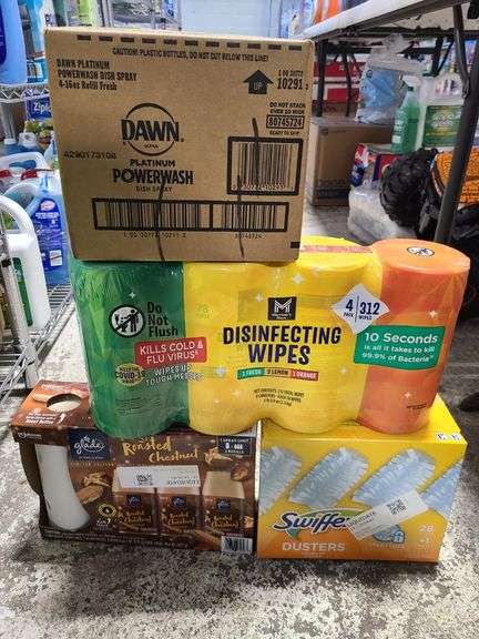 Dawn Powerwash, Disinfecting Wipes, Glade Plug-Ins, Swiffer Dusters ...
