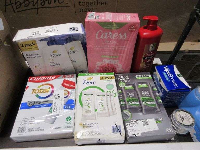 Dove Body Wash, Caress Bar Lotion, Old Spice Body Wash, Colgate ...