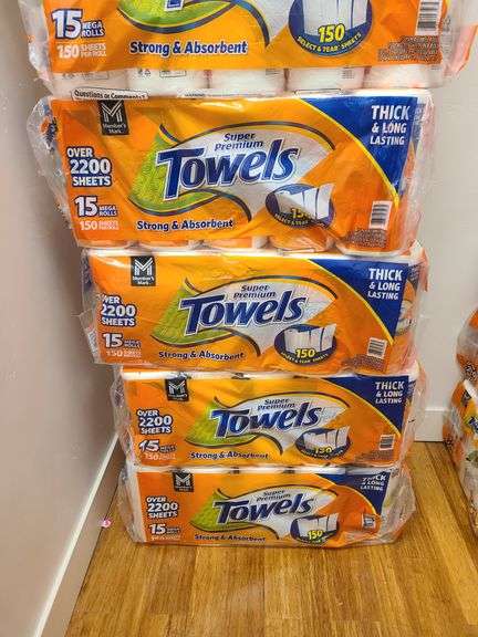 4) Super Premium Paper Towels - Prime Time Auctions, Inc.
