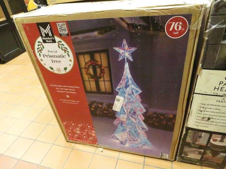 * Pre-Lit Prismatic Tree - Prime Time Auctions, Inc.