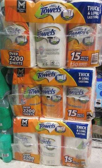 3) Super Premium Paper Towels - Prime Time Auctions, Inc.