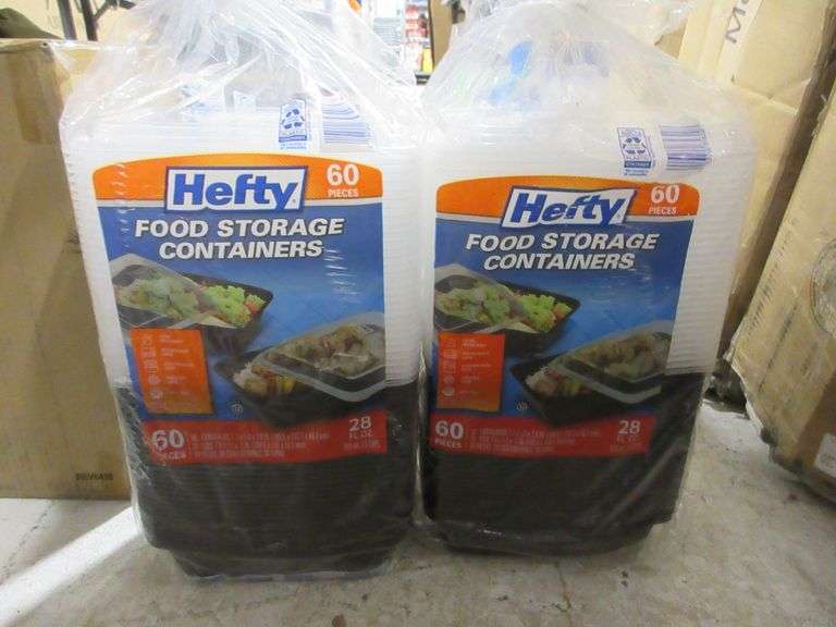 2) Hefty Food Storage Containers - Prime Time Auctions, Inc.