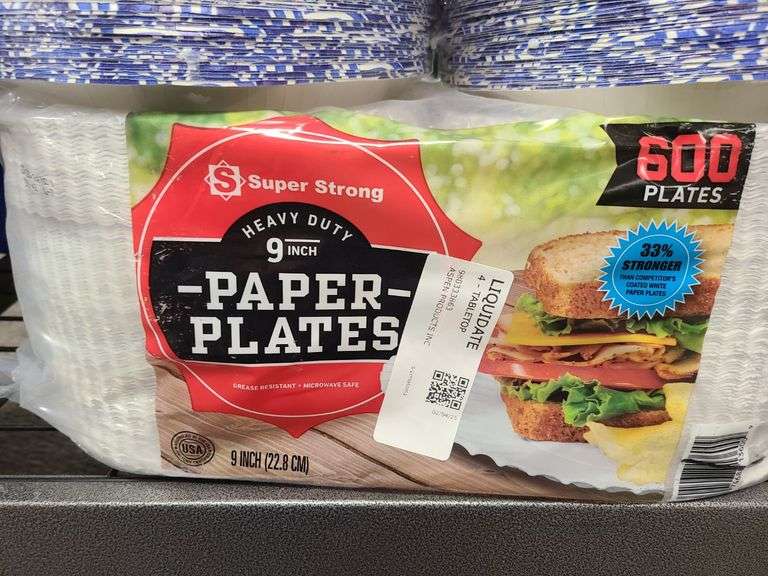 Paper Plates, 3) Dixie Deep Dish Paper Plates - Prime Time Auctions, Inc.