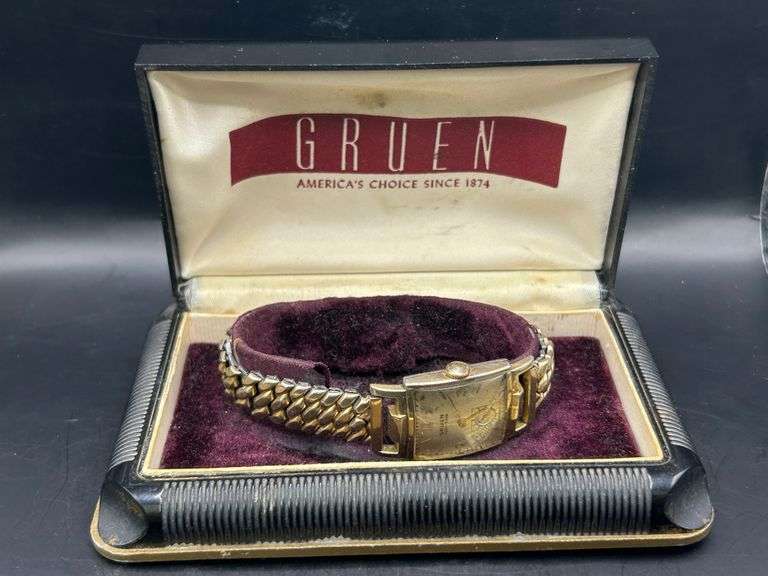 Gruen Veri-Thin 10k Gold Filled Watch - Prime Time Auctions, Inc.