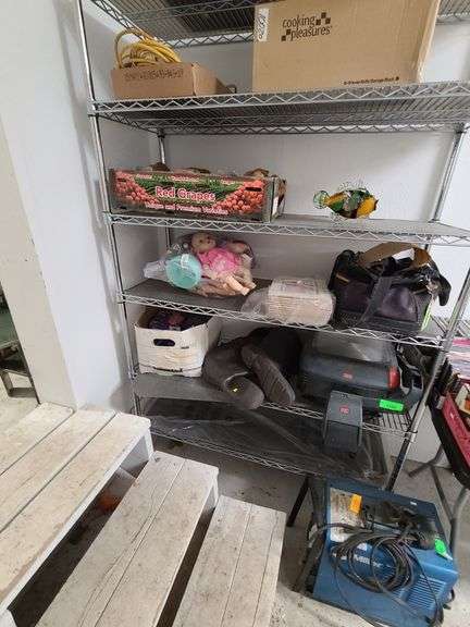 Contents on Shelves, Rubber Boots, Glass Fish, Miller, Overhead ...