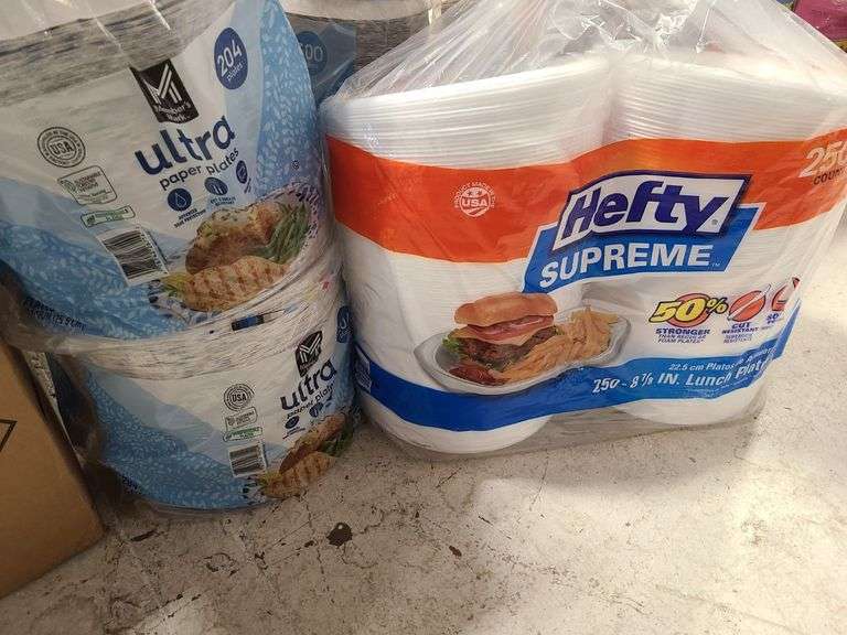 Hefty Supreme Paper Plates And Ultra Paper Plates - Prime Time Auctions ...
