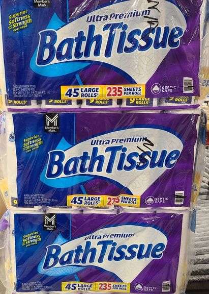 3) Ultra Premium Bath Tissue - Prime Time Auctions, Inc.