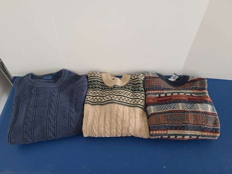3) Men's Sweaters - Prime Time Auctions, Inc.