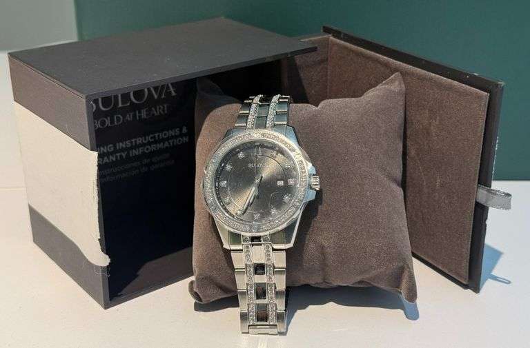 Bulova Crystal Collection Mens Watch - Prime Time Auctions, Inc.