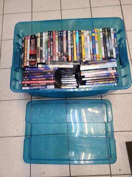 Assorted DVD's, Tote with Lid - Prime Time Auctions, Inc.