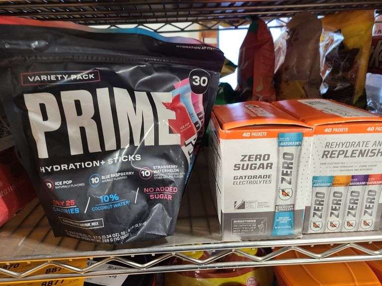 Prime Hydration Packets, Gatorade Electrolytes Packets - Prime Time ...