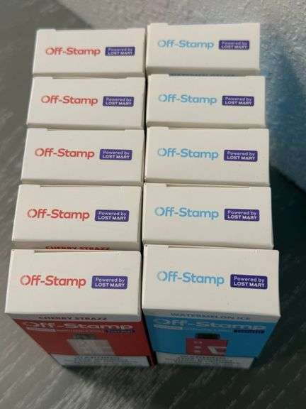 10) Off Stamp SW9000 Disposable Pods - Prime Time Auctions, Inc.