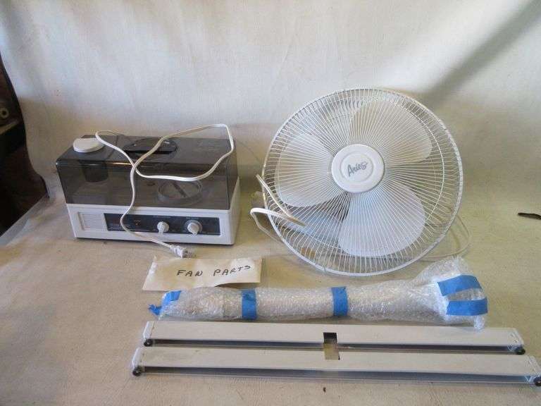 Ultrasonic Humidifier, Floor Fan - Prime Time Auctions, Inc.