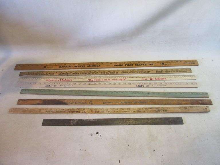 Yard Sticks and Steel Ruler - Prime Time Auctions, Inc.