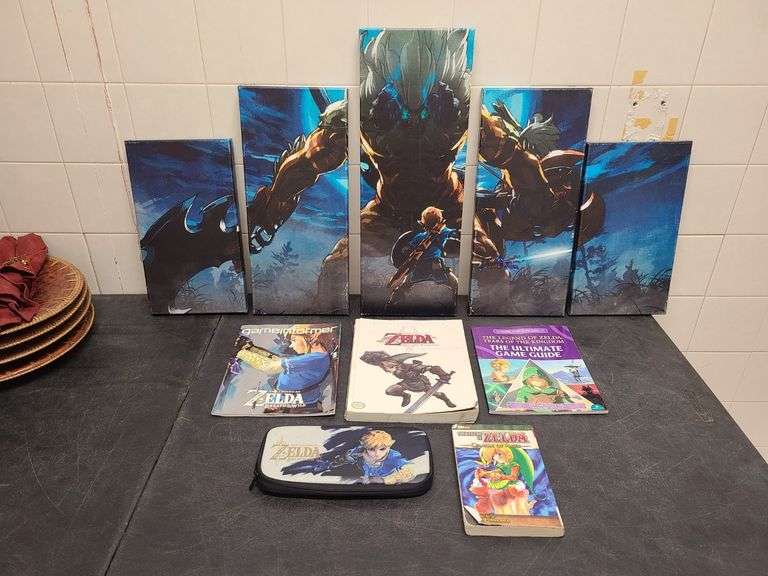 Zelda Books, Zelda Pouch, Canvas Wall Decor - Prime Time Auctions, Inc.