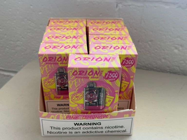 9) Orion Disposable 7500 Puff Vapes - Prime Time Auctions, Inc.