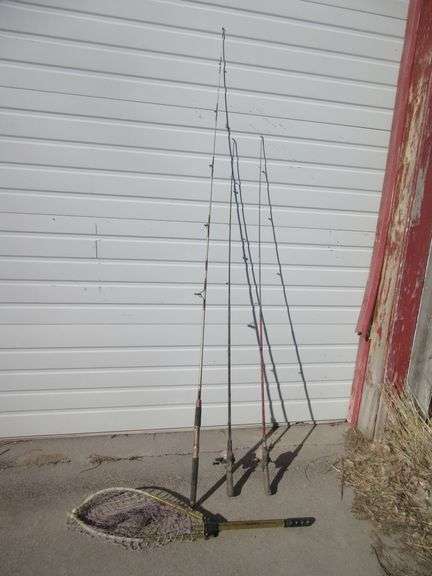 3) Fishing Rods and Net - Prime Time Auctions, Inc.