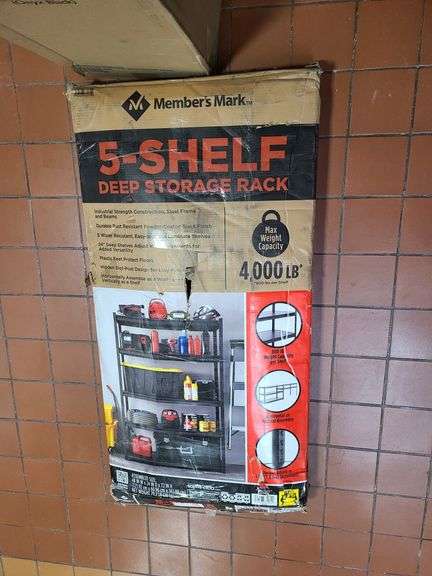 5-Shelf Deep Storage Rack - Prime Time Auctions, Inc.