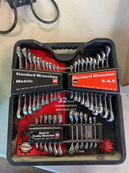 SAE Standard Wrenches Combo Wrench Set - Prime Time Auctions, Inc.