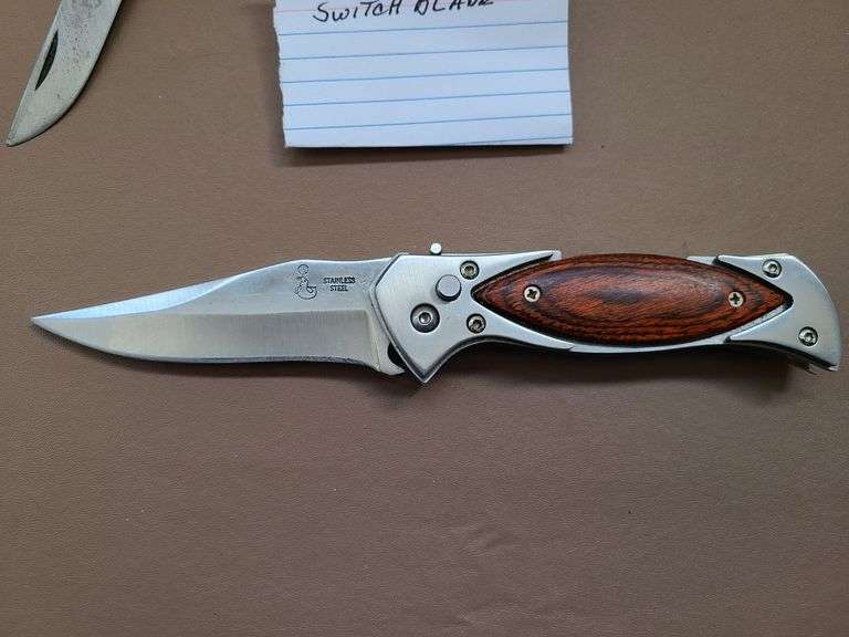 Schade Two Blade Folding Hunting Knife, Switch Blade Knife - Prime Time ...