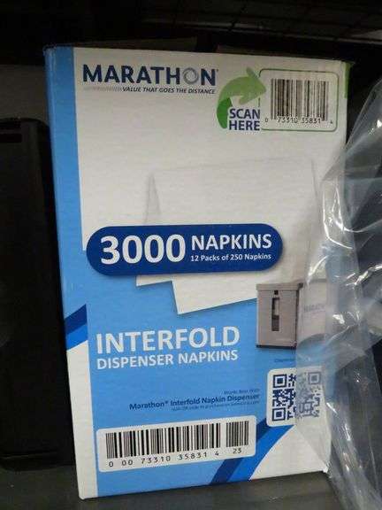 2) Marathon Paper Towel Dispenser, Marathon Interfold Dispenser Napkins ...