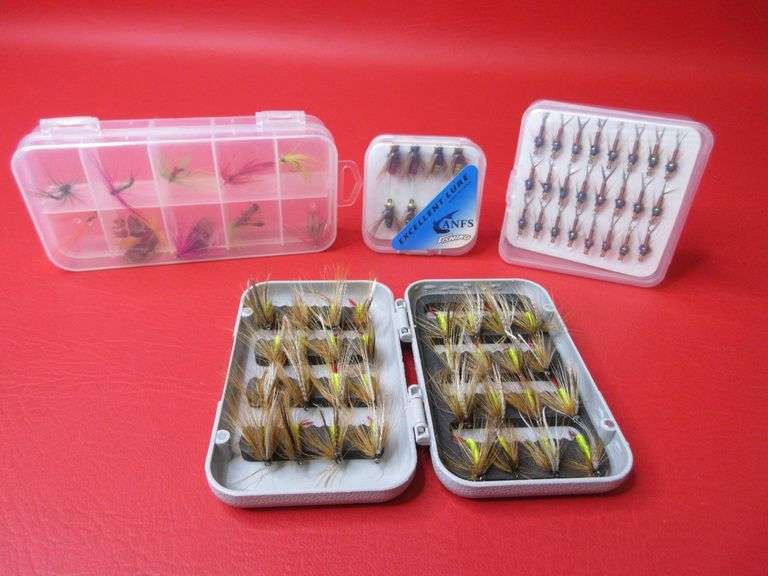 4) Cases Fishing Flies - Prime Time Auctions, Inc.