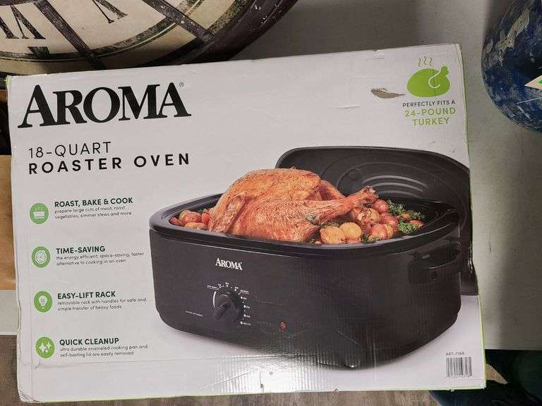 Aroma 18-Quart Roaster Oven - Prime Time Auctions, Inc.