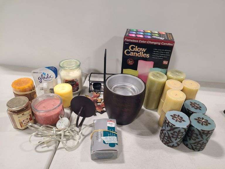 Assorted Candles, Tea Lights, Glade Oil Warmer, Candle Holders, Glow Candles, More - Prime Time ...