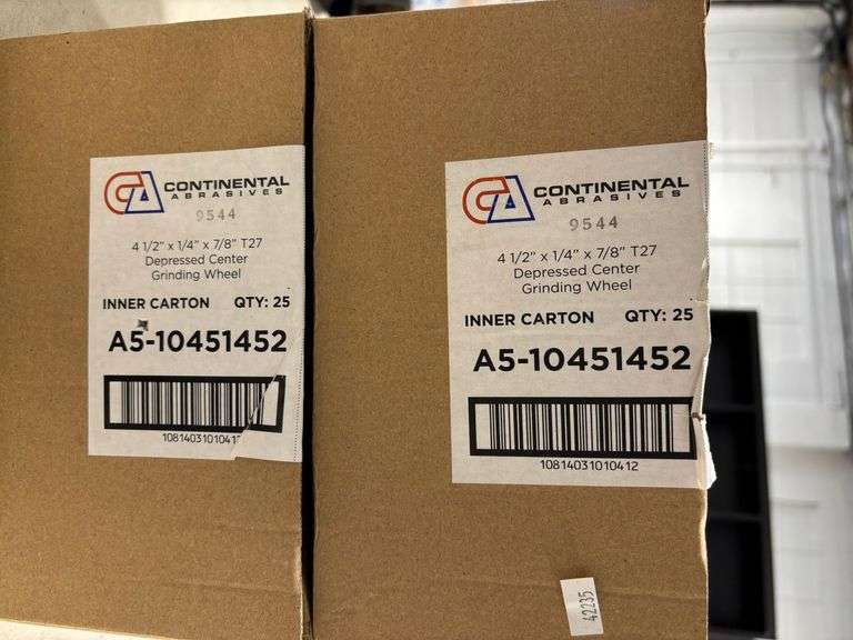 2) Continental Abrasives Depressed Grinding Wheels - Prime Time ...
