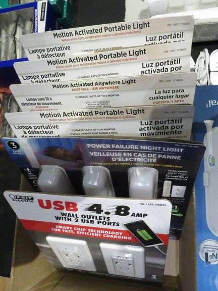 USB Wall Outlets, Infinity X1 Night Lights, Motion Activated Portable ...