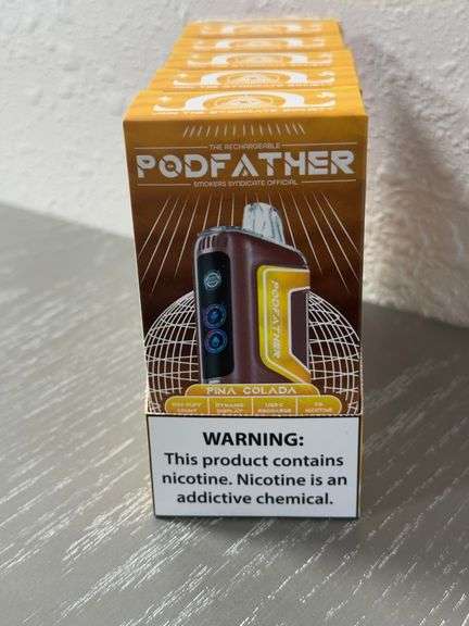 5) The Rechargeable Podfather Disposable Vapes - Prime Time Auctions, Inc.