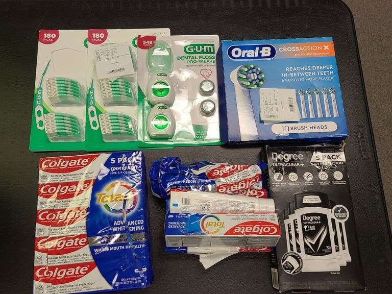 3) GUM Floss and Floss Picks, Colgate Toothpaste, Oral B Brush Heads ...