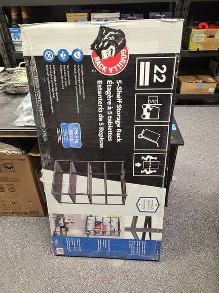 Gorilla Rack 5-Shelf Storage Rack - Prime Time Auctions, Inc.