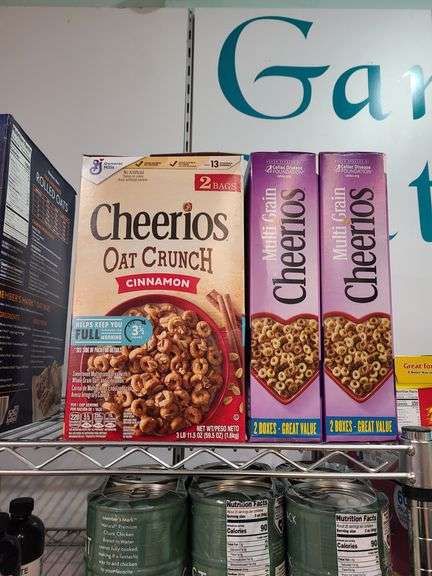 1) Twin Pack Cheerios Oat Crunch, 1) Twin Pack Multi-Grain Cheerios ...