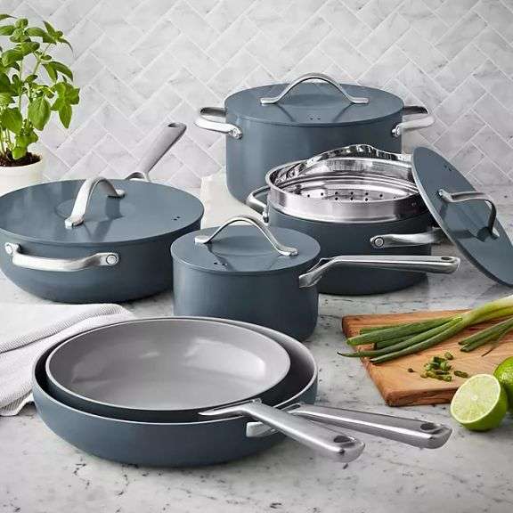 11 Piece Ceramic Cookware Set - Prime Time Auctions, Inc.
