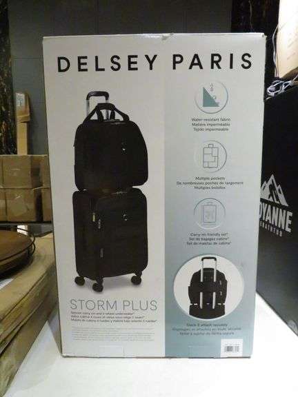 Delsey Paris Storm Plus Carry-On Set - Prime Time Auctions, Inc.