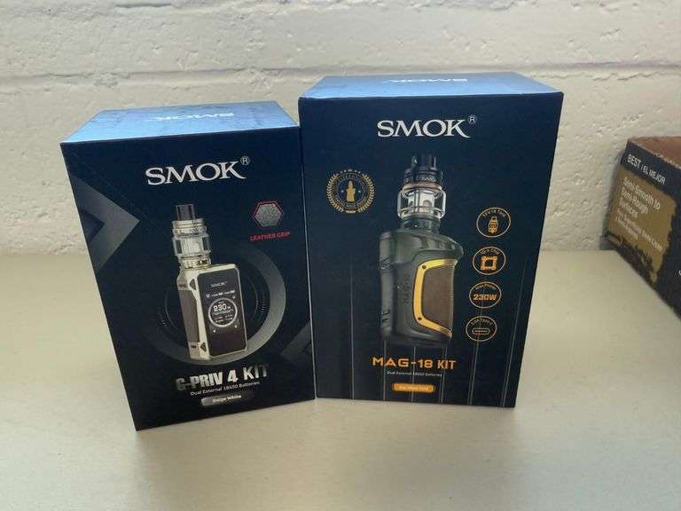 Smok G-Priv 4 Vape Kit, Smok Mag-18 Vape Kit - Prime Time Auctions, Inc.