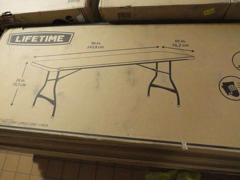 2) Lifetime Tables - Prime Time Auctions, Inc.