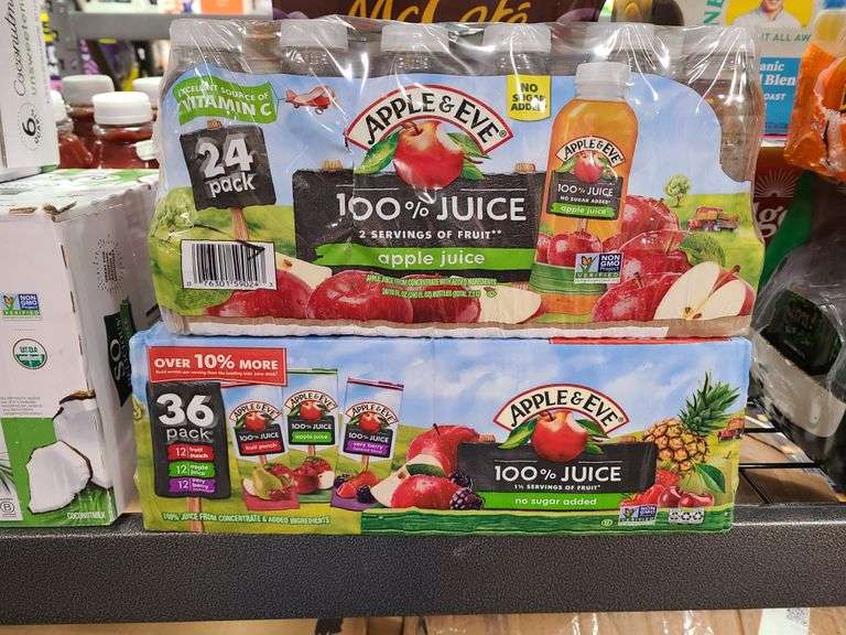 1) Apple & Eve Apple Juice 24pk, 1) Apple & Eve Variety Juice Boxes ...