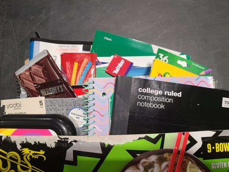 Contents of Box (Notebooks, Pencil Pouches, Folders) - Prime Time ...