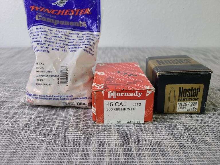 Winchester 45 Cal, Hornady 45 Cal, Nosler 45/70 300 Gr - Prime Time ...
