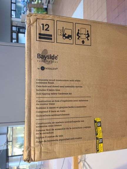 Bayside Furnishings Room Divider with Storage Bins - Prime Time ...