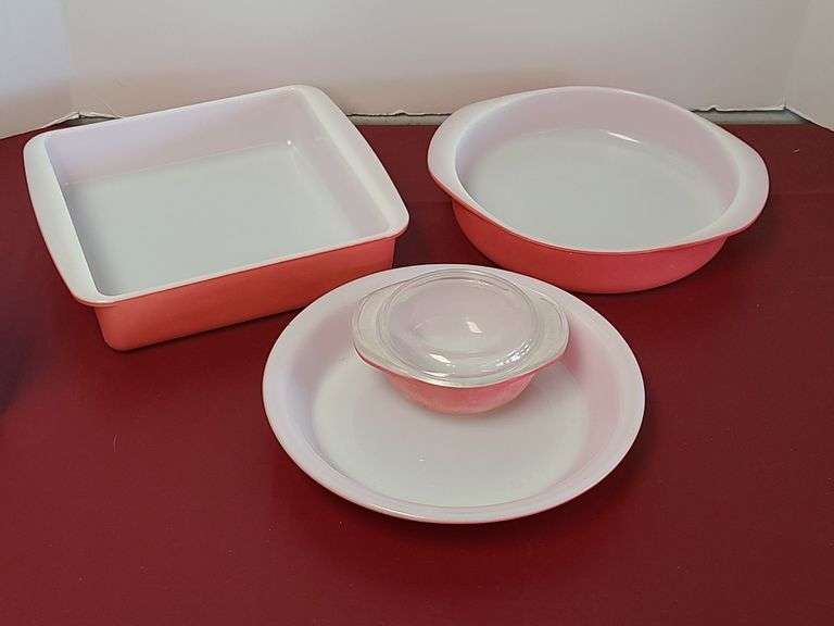 Pink Pyrex Dishes - Prime Time Auctions, Inc.