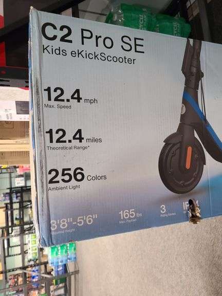 *Segway Ninebot C2 Pro SE Kids eKickScooter - Prime Time Auctions, Inc.