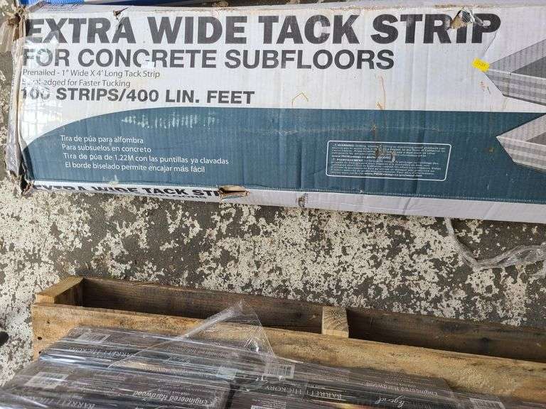 Extra Wide Tack Strip - Prime Time Auctions, Inc.