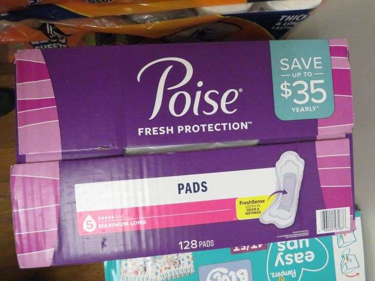 Poise Pads, Total Protection Pads - Prime Time Auctions, Inc.